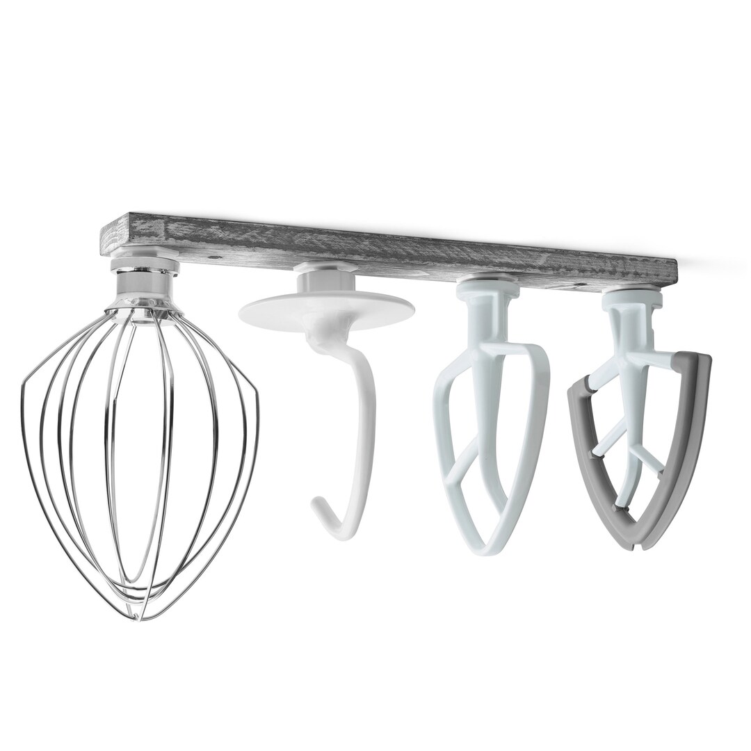 Farmhouse Wooden Kitchen Aid Attachment Holder-under Cabinet/wall ...