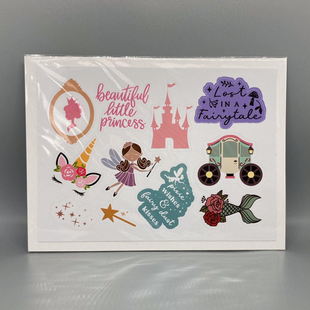 Fairytale Girls Sticker Sheet - Etsy
