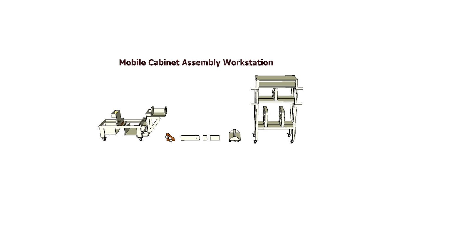 Mobile Cabinet Assembly Workstation Plans - Etsy