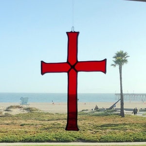 Stained Glass Knights Templar Cross - Etsy