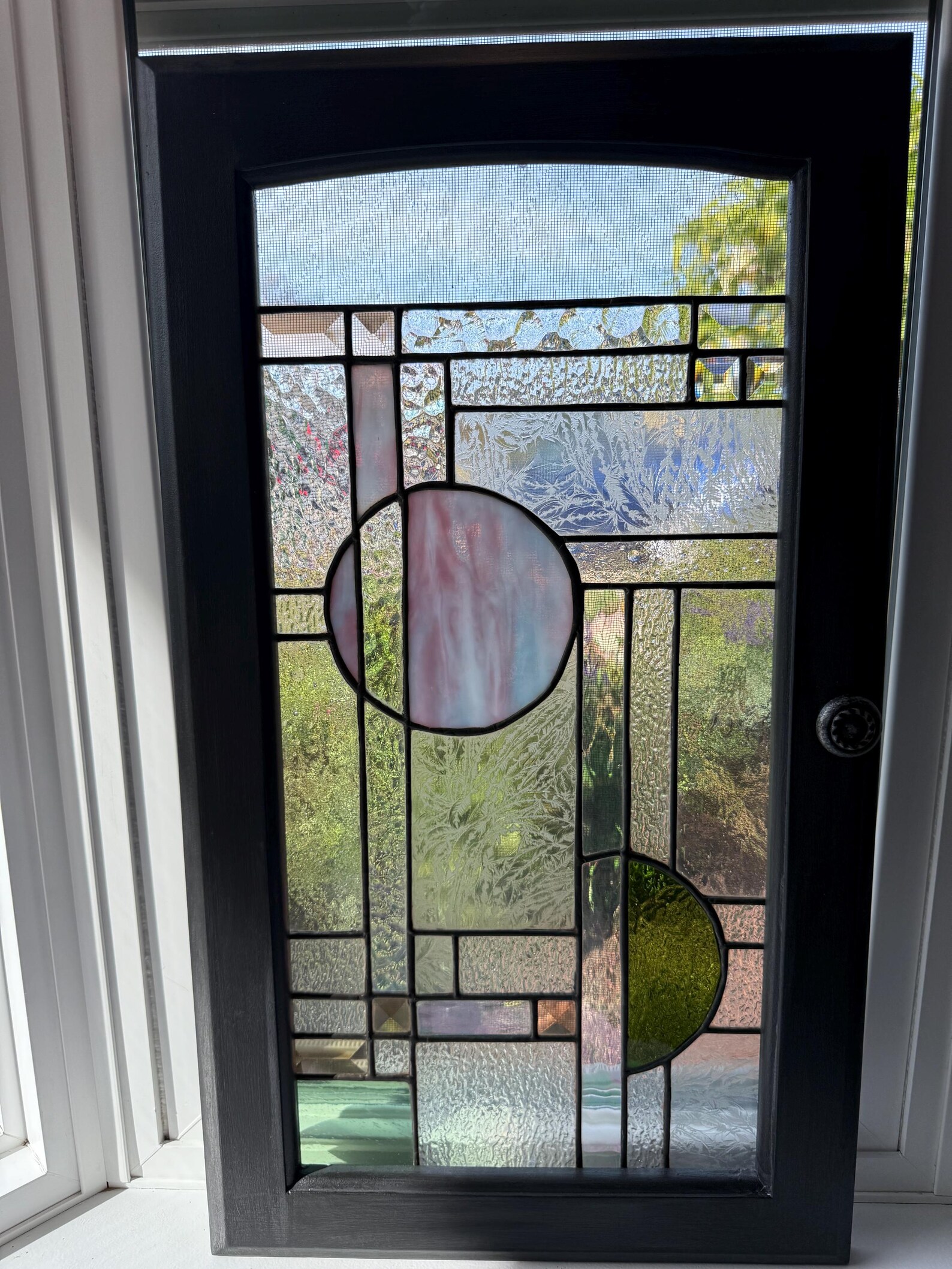 Abstract Panel Set in Cabinet Door - Etsy