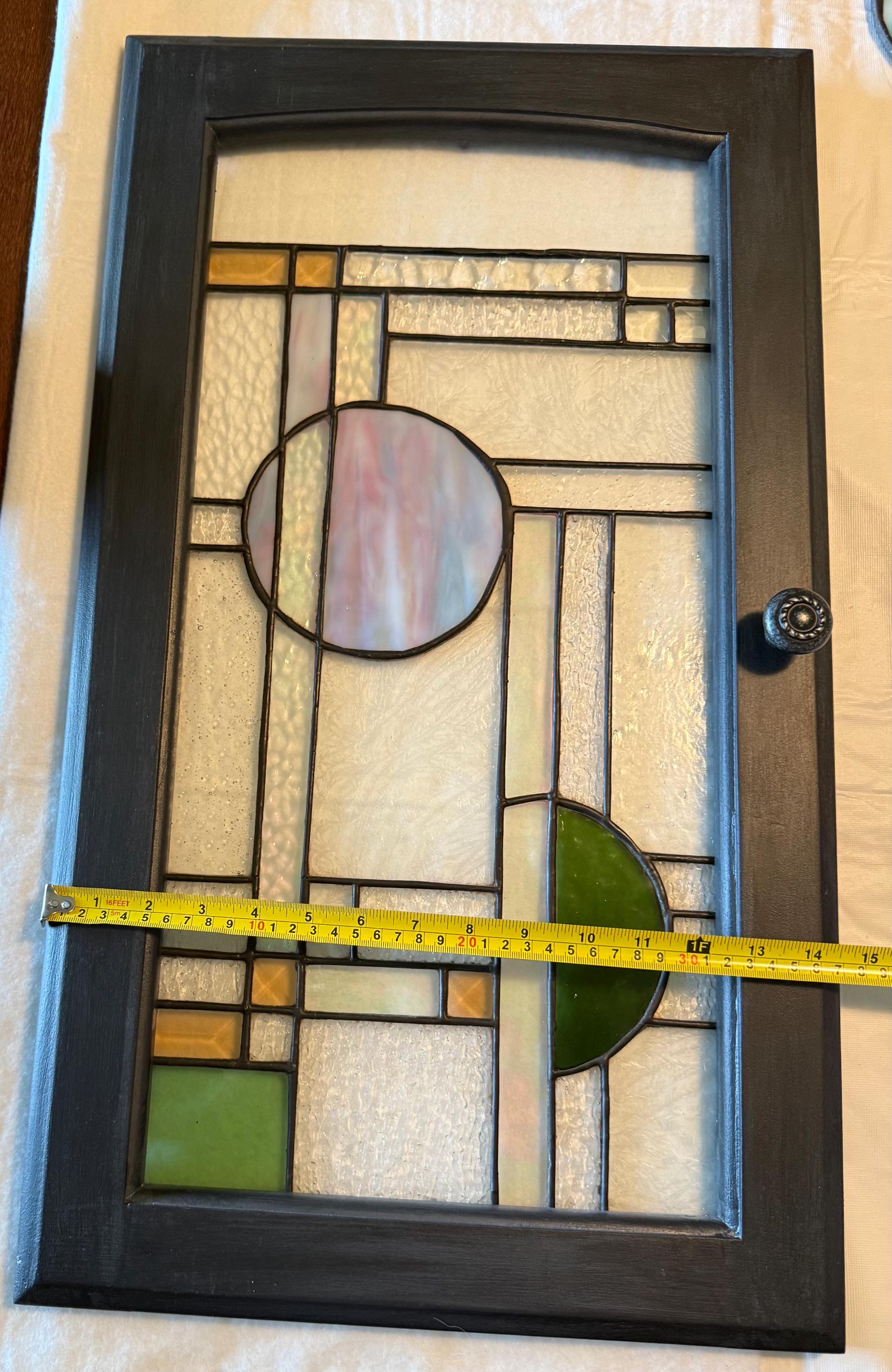 Abstract Panel Set in Cabinet Door - Etsy