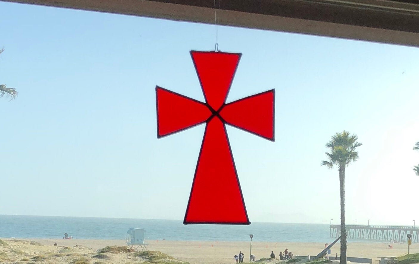 Knights Templar Red Stained Glass Cross - Etsy