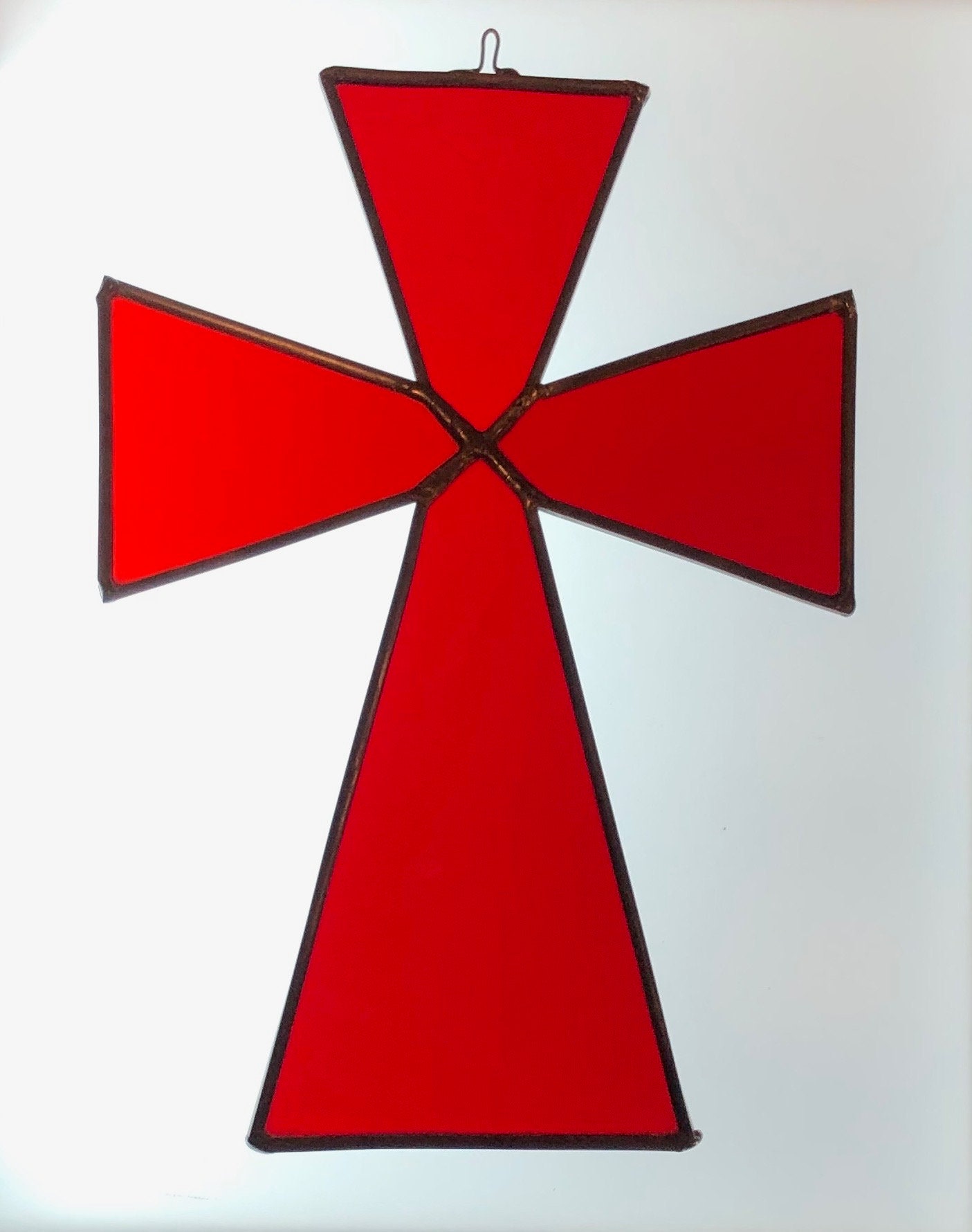 Knights Templar Red Stained Glass Cross - Etsy
