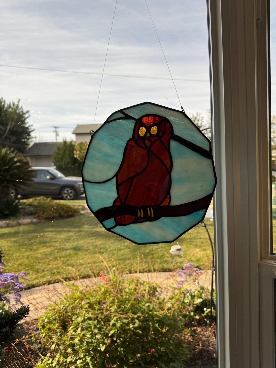 Brown Owl Stained Glass Window - Etsy