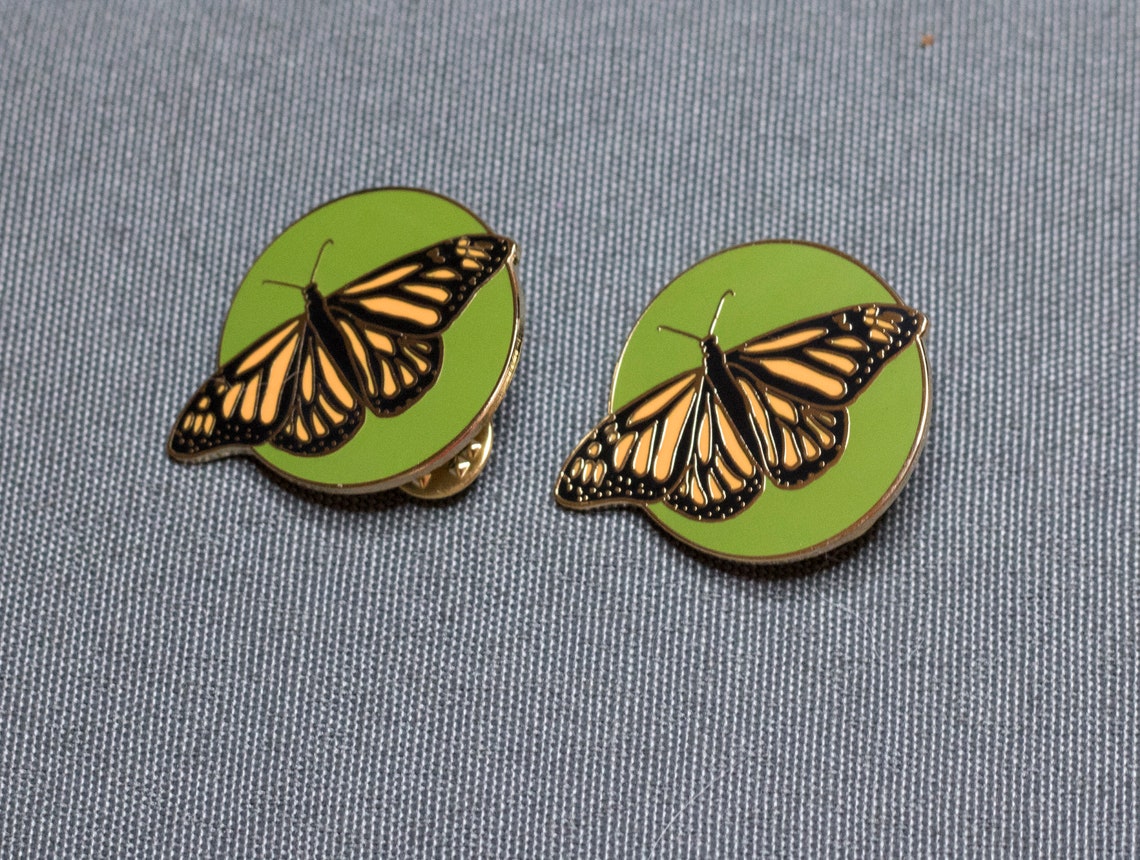 Butterfly Enamel Lapel Pin Etsy