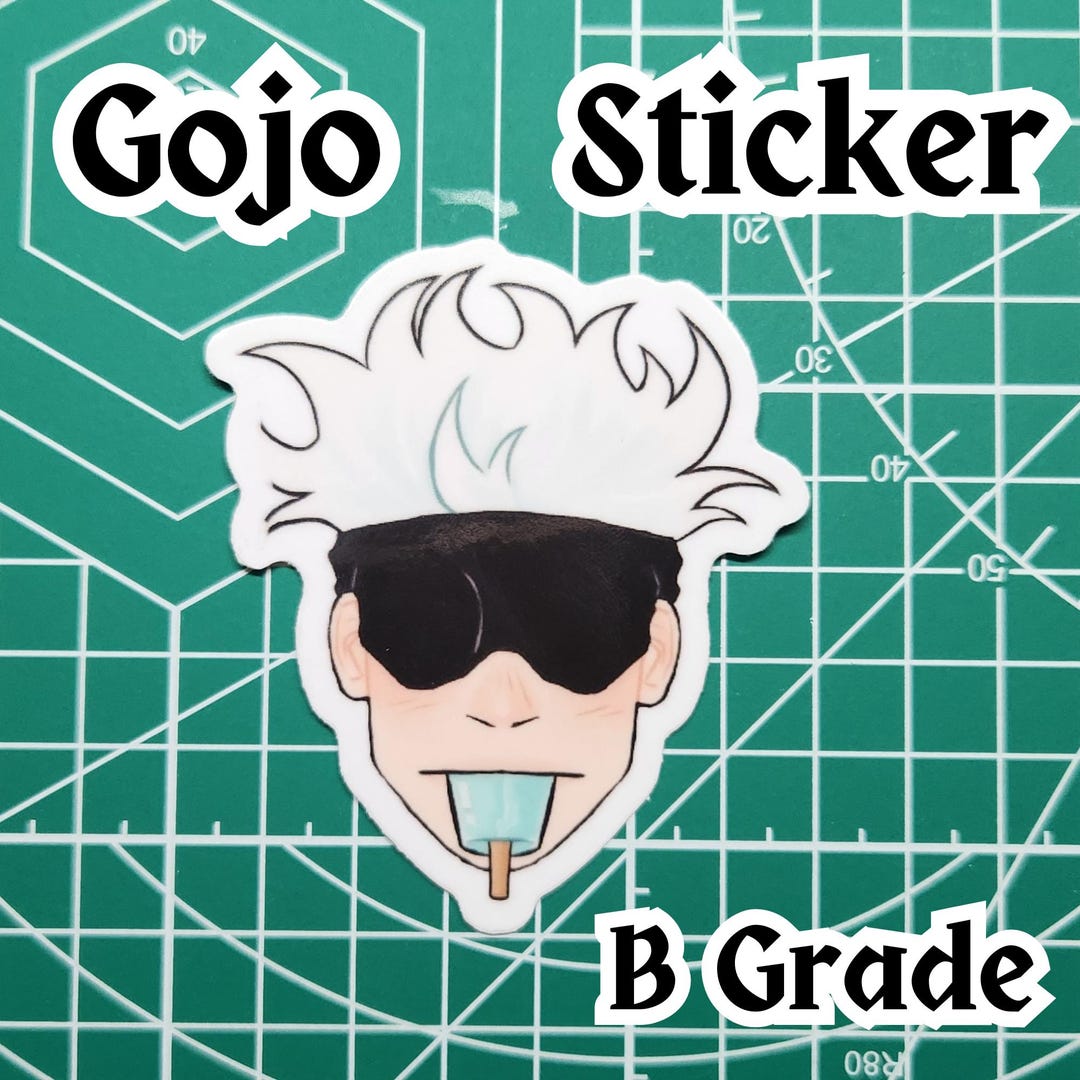 B-grade Gojo With Popsicle Sticker JJK Jujutsu Kaisen - Etsy