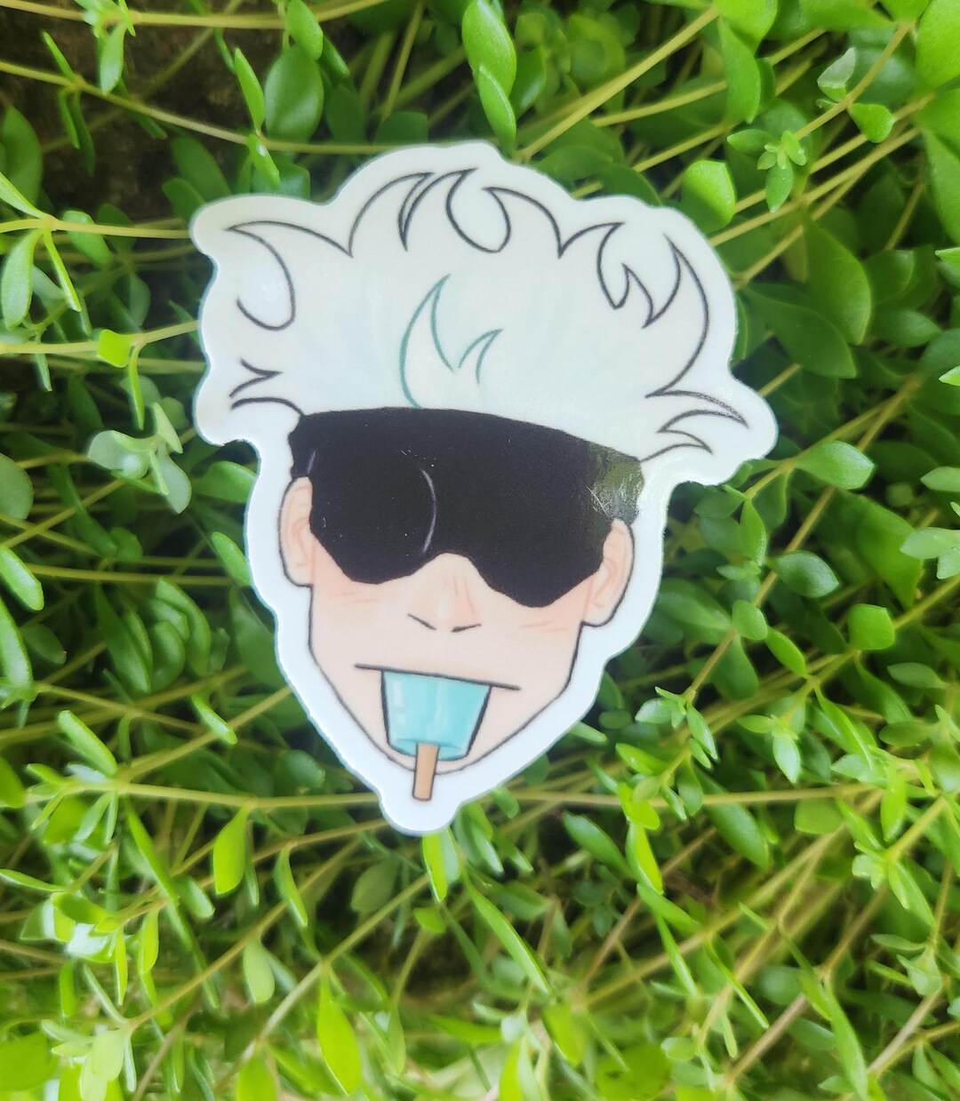 Gojo With Popsicle Sticker JJK Jujutsu Kaisen - Etsy