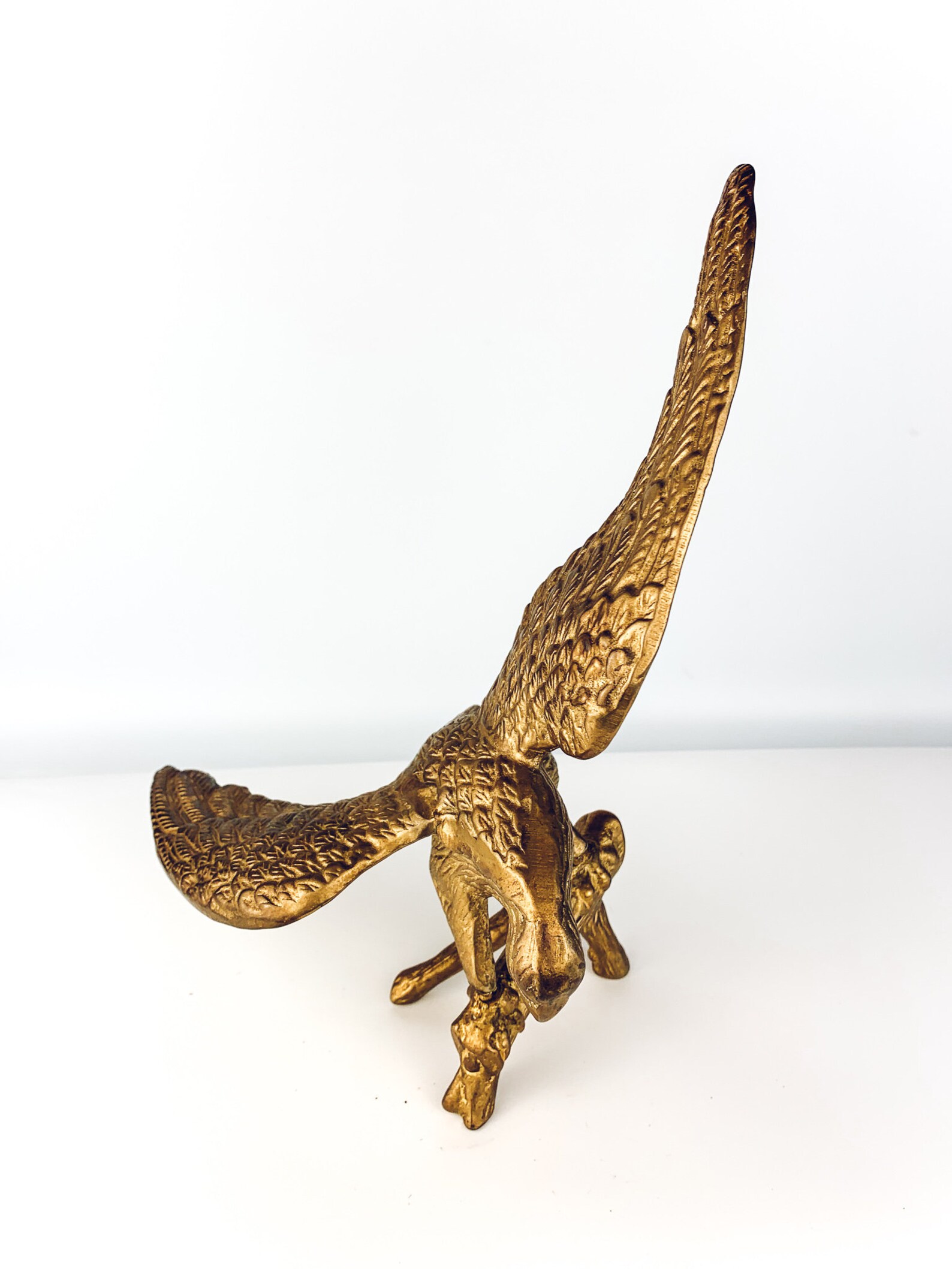 Vintage Brass American Bald Eagle Statue Figurine Patriotic - Etsy