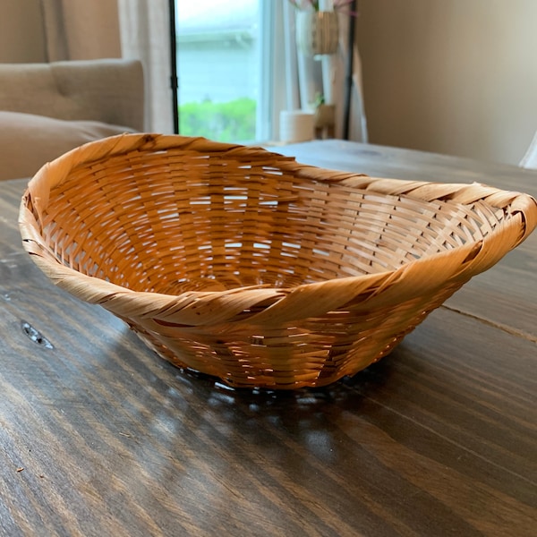 Wicker Bread Basket - Etsy