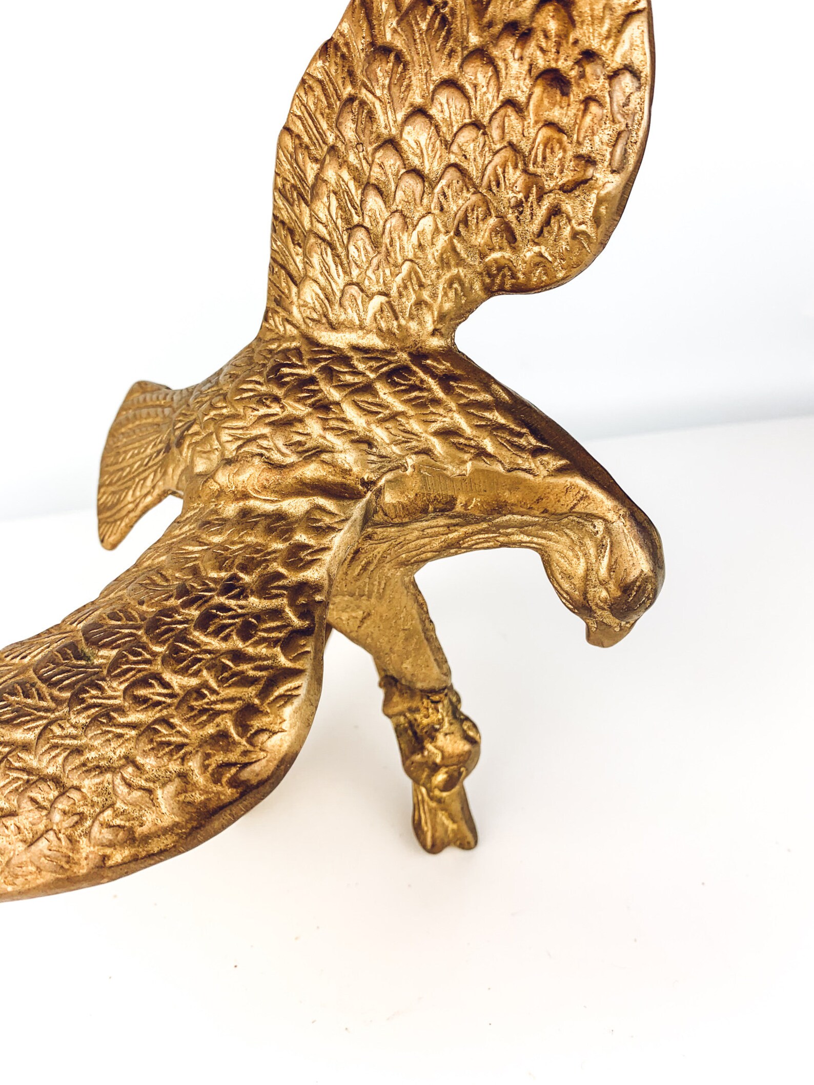 Vintage Brass American Bald Eagle Statue Figurine Patriotic - Etsy