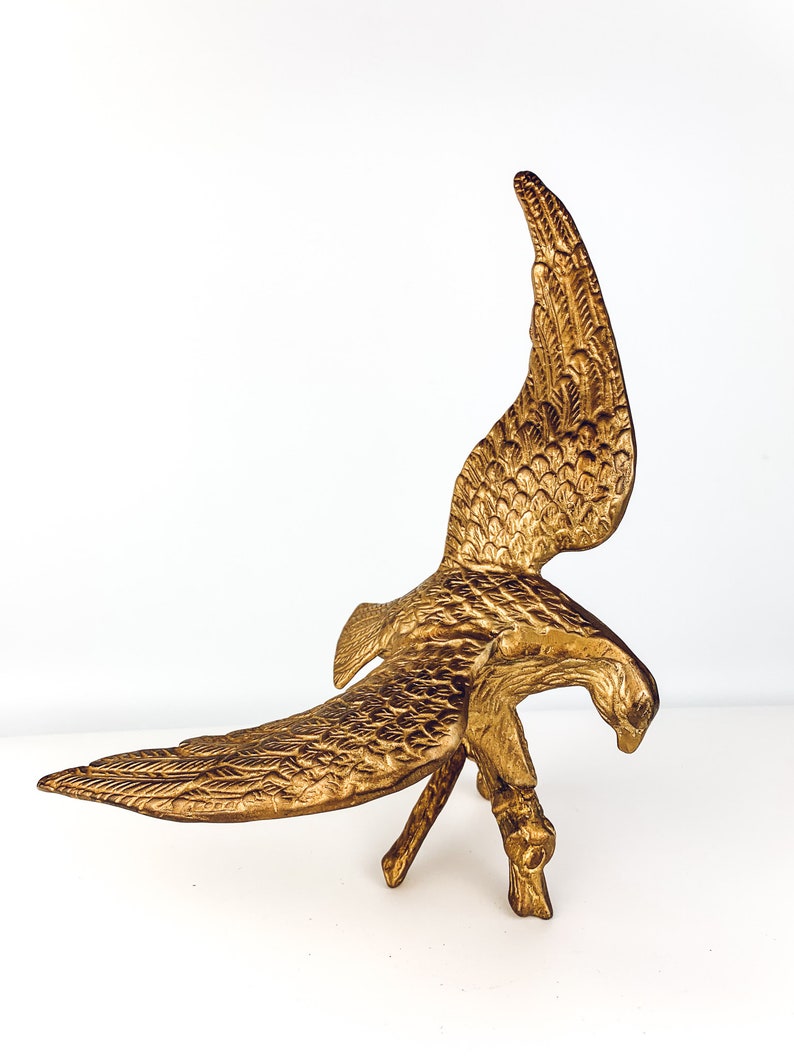Vintage Brass American Bald Eagle Statue Figurine Patriotic - Etsy
