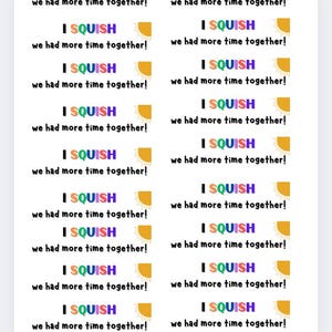 I Squish We Had More Time Together" Digital Printable Template for ...