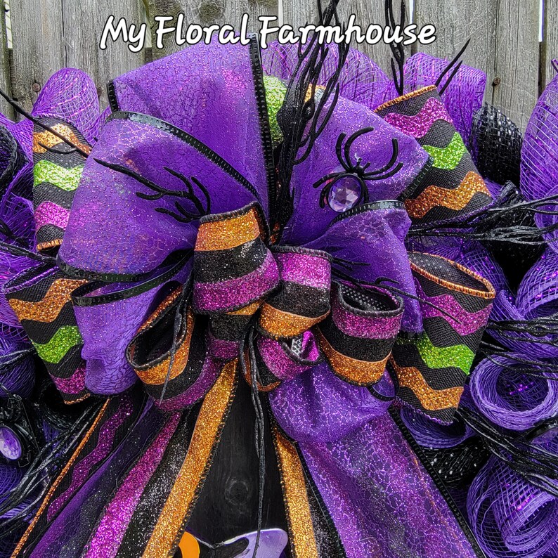 Purple "boo to You" Square Light-up Halloween Wreath - Etsy