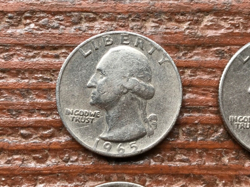 1965 George Washington Quarters (set of 4 Coins). - Etsy