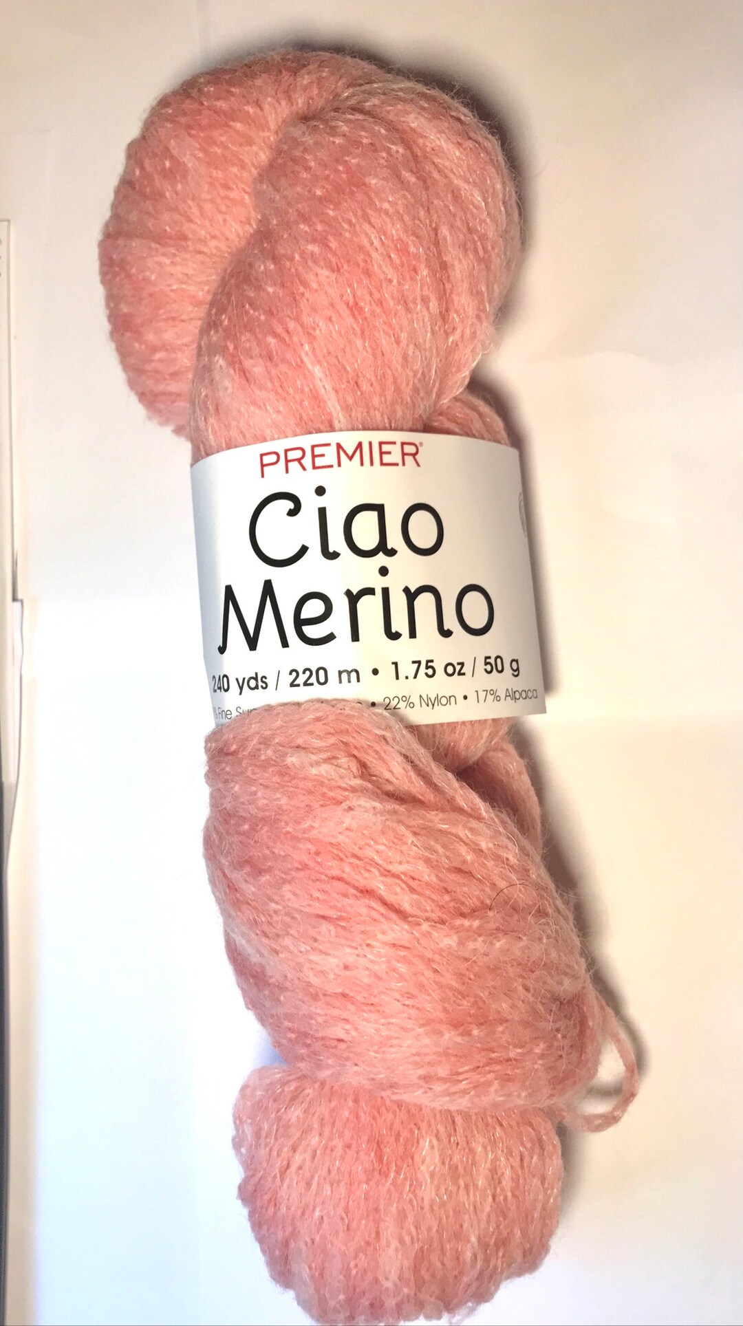 Ciao Merino From PREMIER Yarns. Fine Super Wash Merino BELLINI (2068-02 ...