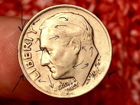 1968 D Roosevelt Dime With Multiple Possible Errors on the | Etsy