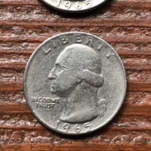 1965 George Washington Quarters (set of 4 Coins). - Etsy