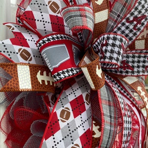 Alabama Football Wreath, Bama Nation, Football Decor, Fall Wreath, Autumn Wreath, Fall Mesh ...