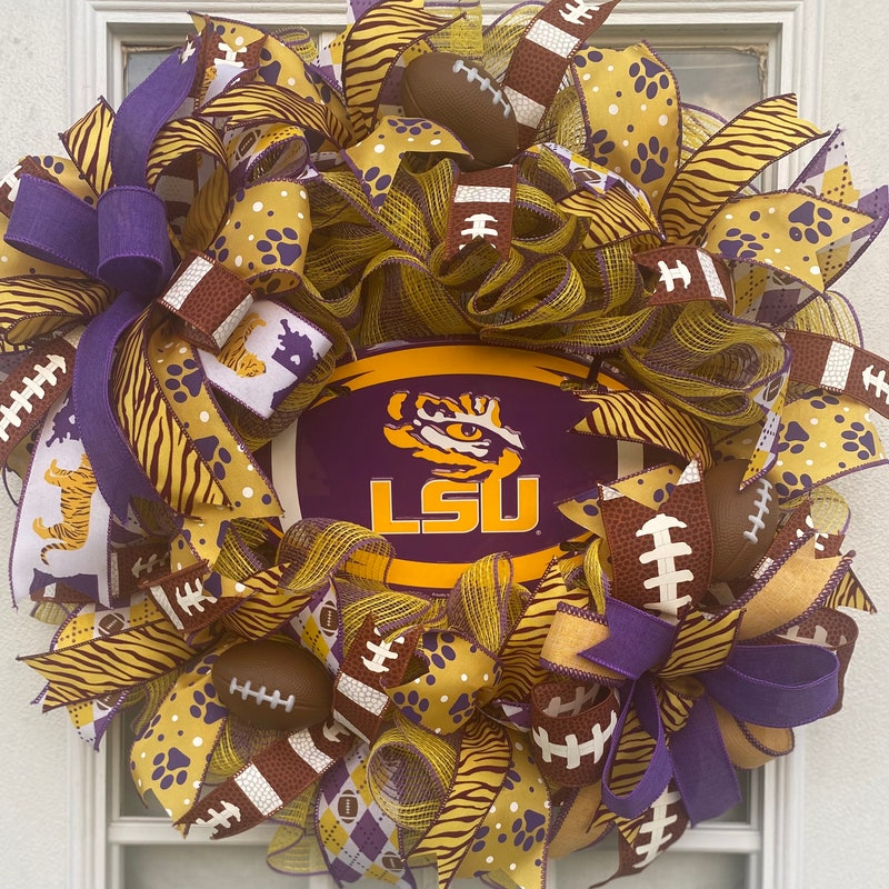 Lsu Wreath - Etsy