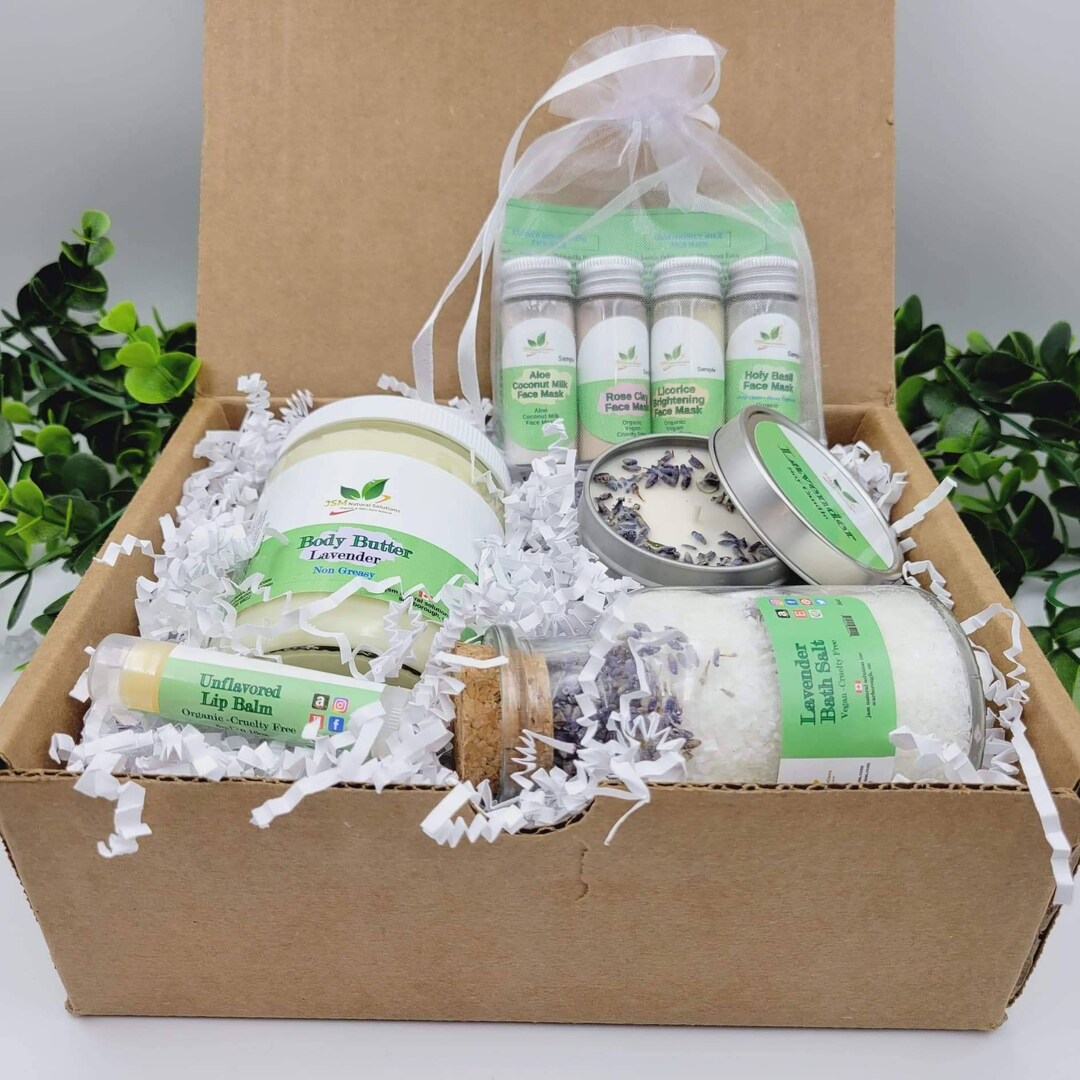 Lavender Self Care Gift Box Christmas Luxury Spa Gift Box Happy ...