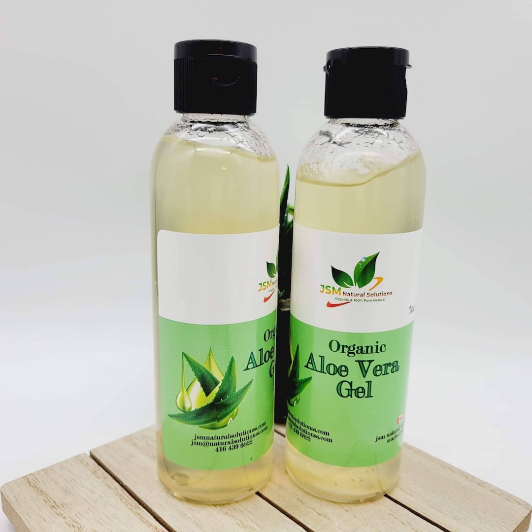 Aloe Vera Gel Organic Vegan 100% Natural Thick Gel Non Sticky Soothing ...