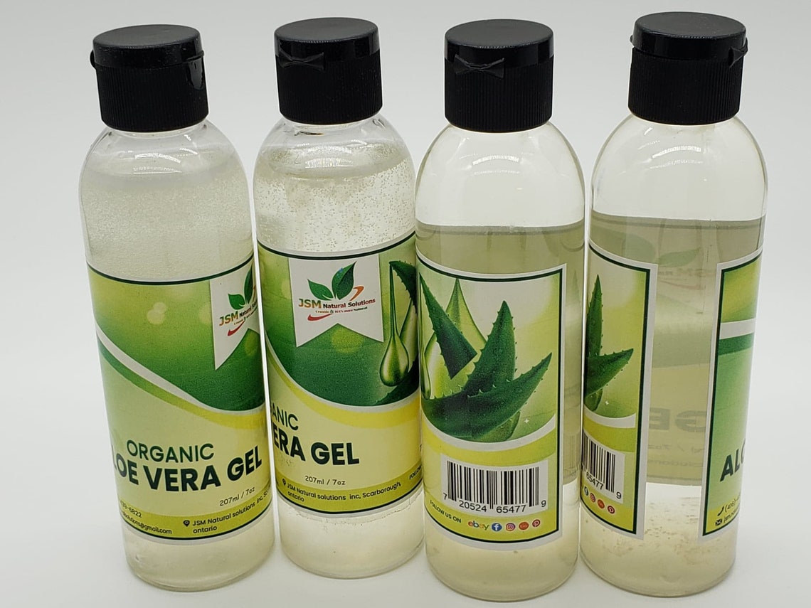 Aloe Vera Gel 100 Pure Organic 7 28oz For Skin And Hair Etsy