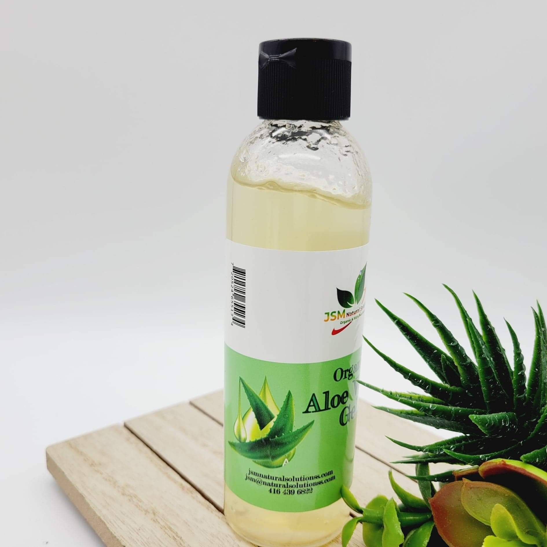 Aloe Vera Gel Organic Vegan 100% Natural Thick Gel Non Sticky Soothing ...