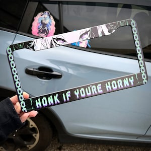 Honk If You're Horny License Plate Frame - Etsy