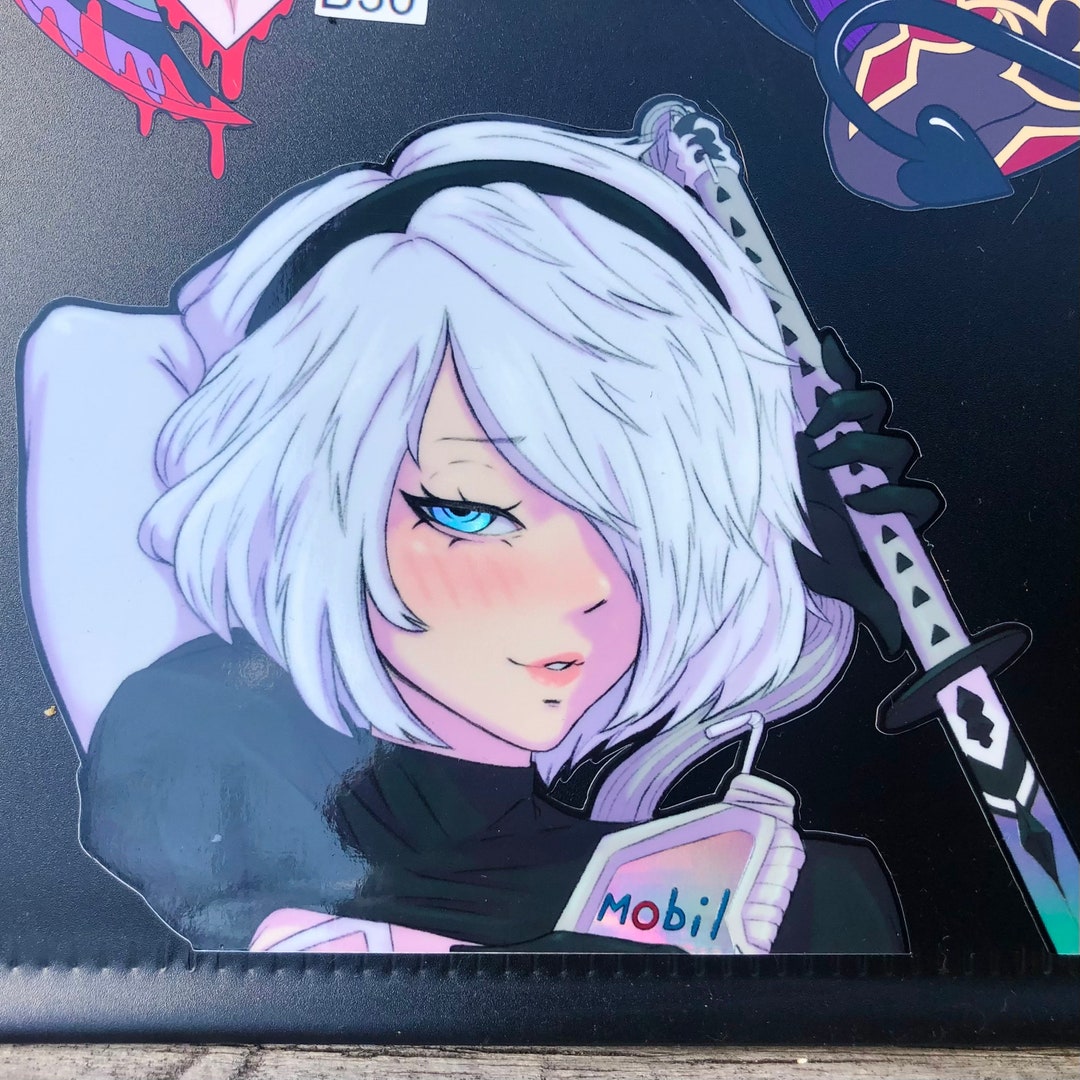 Thirst Trap 6.5’’ Holo Peeker -anime Car Stickers - Etsy