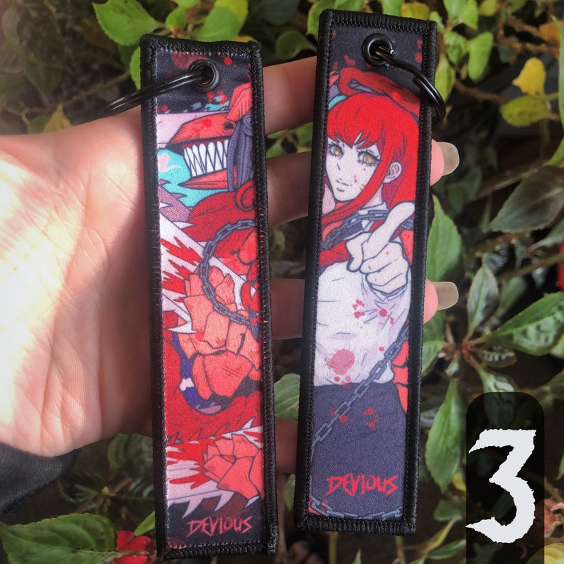 Devil Waifu Fabric Keychains - Etsy