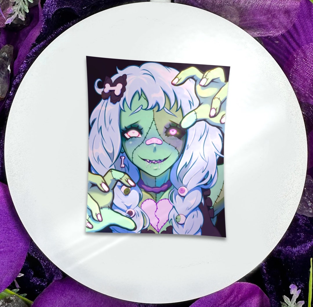 Hungry Zombri Vinyl Sticker - Etsy