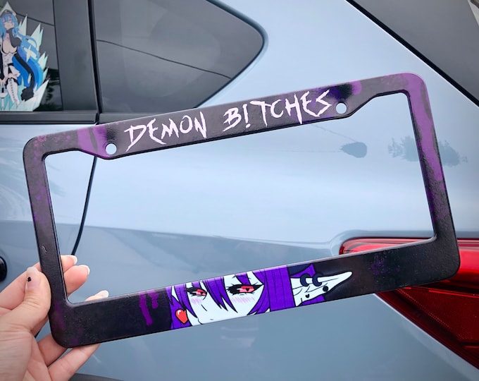 Demon B!tches License Plate Frame - Etsy