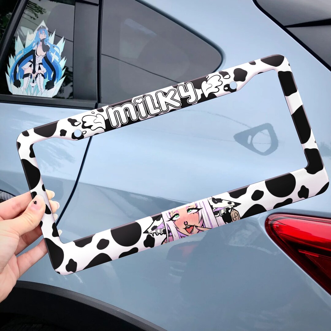 Milky Moo License Plate Frame - Etsy