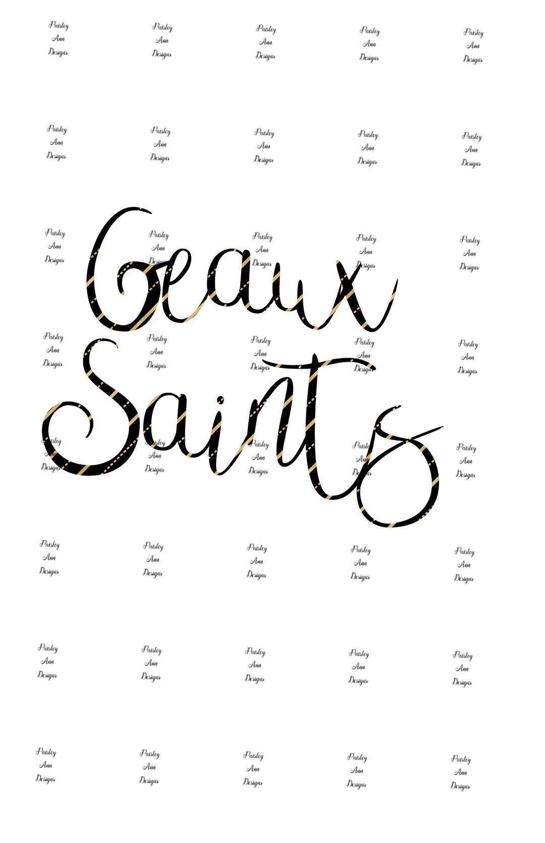 Geaux Saints DIGITAL DOWNLOAD Black and Gold-saints-go - Etsy