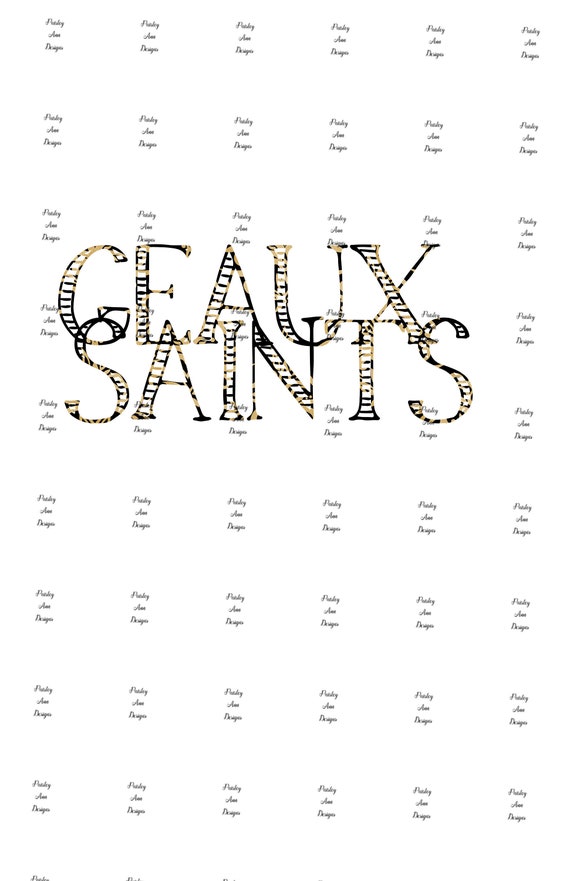 Geaux Saints DIGITAL DOWNLOAD Black and Gold-saints-go | Etsy