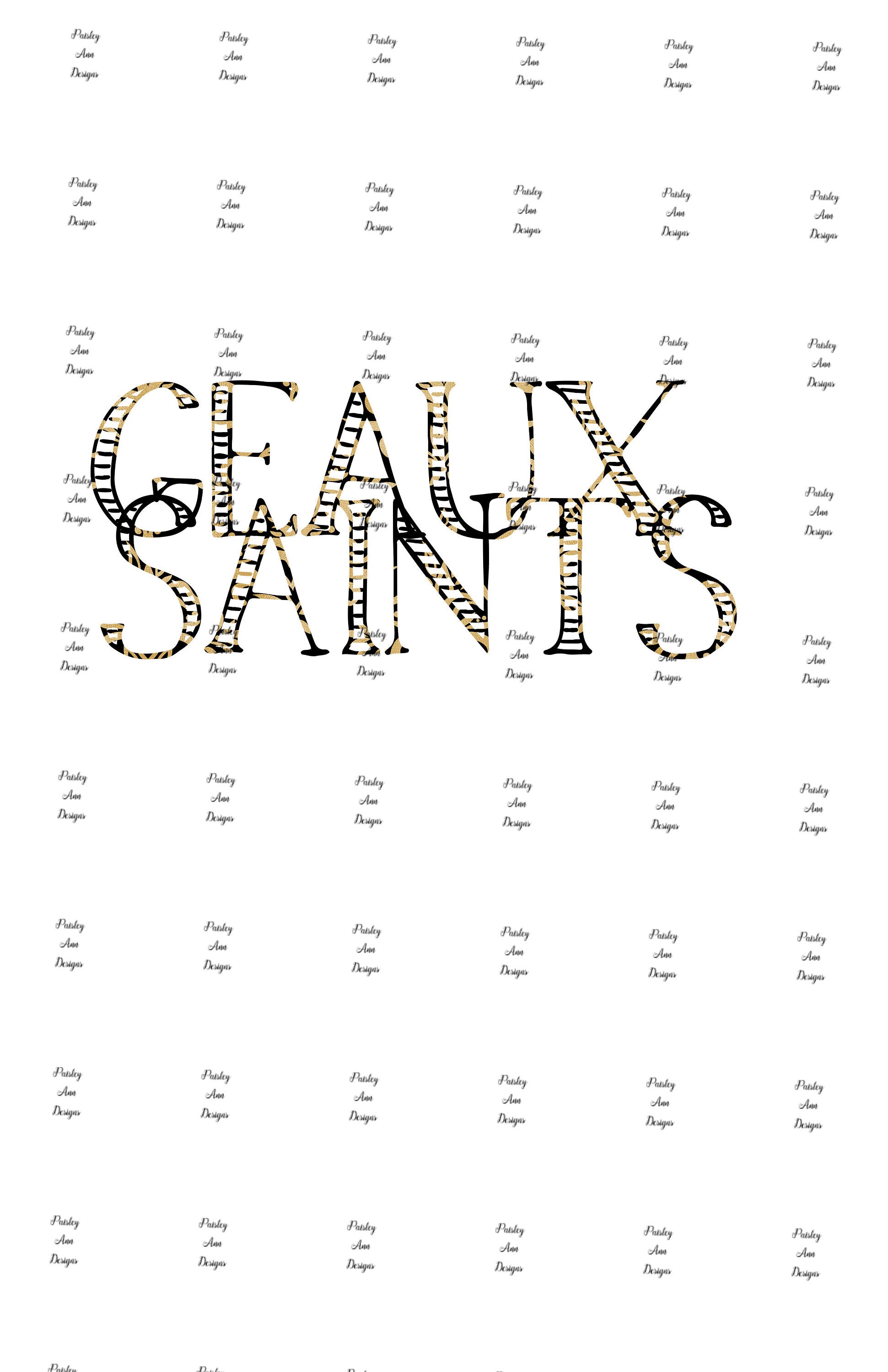 Geaux Saints DIGITAL DOWNLOAD- Black and Gold-saints-go Saints- Nola - Etsy