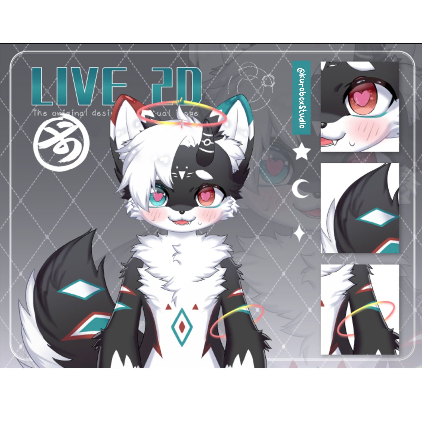 Custom Vtuber 2D Modelrig Psd Anime Art Commission | Etsy India