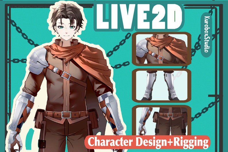 Custom Vtuber Live2d Model Commission Half Body Character - Etsy