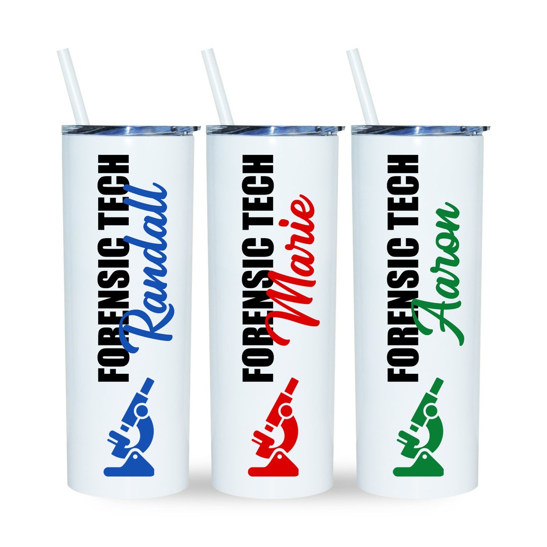 Forensic Tech Lab Employee Appreciation Travel Tumbler Science Cup Gift ...