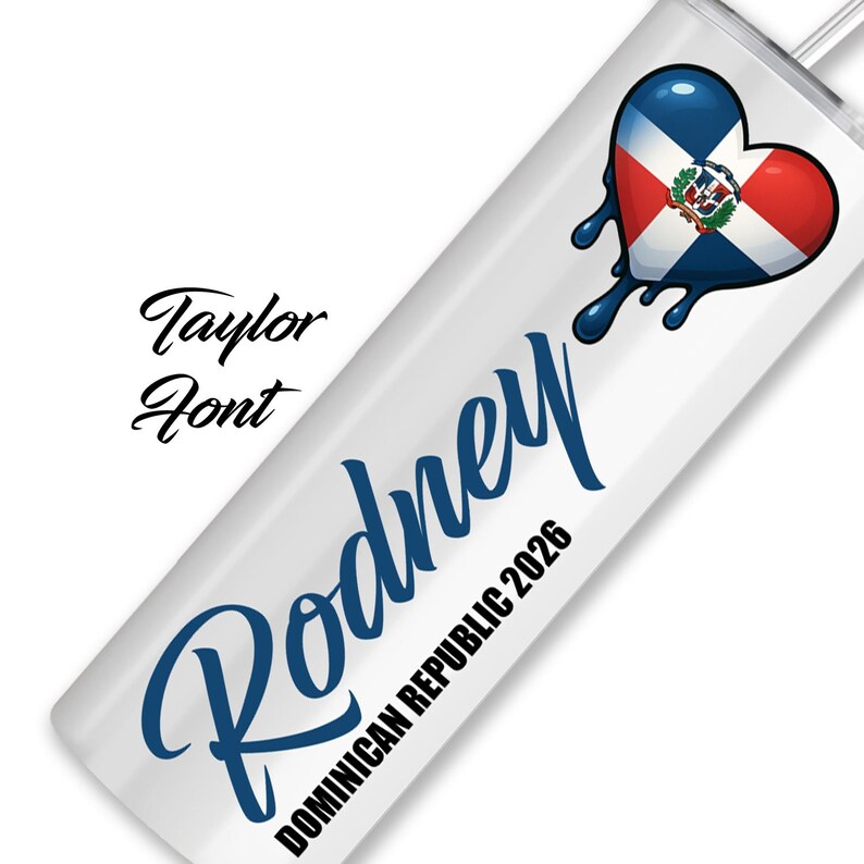 Dominican Republic Heart Flag Tumbler: DR Caribbean Island Vacation ...