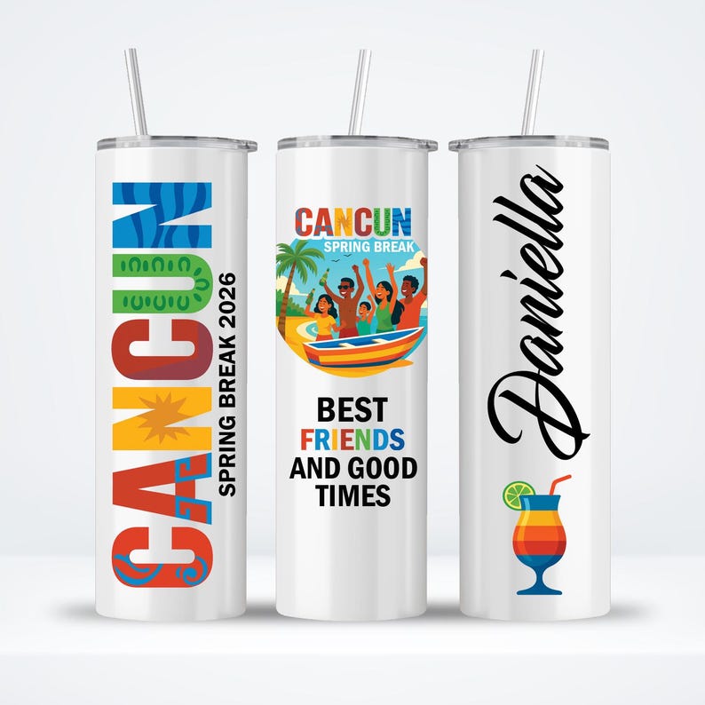 Cancun Spring Break Trip Tumbler: Friends Party Mexico Aztec Theme ...