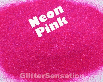 Neon Pink Glitter | Etsy