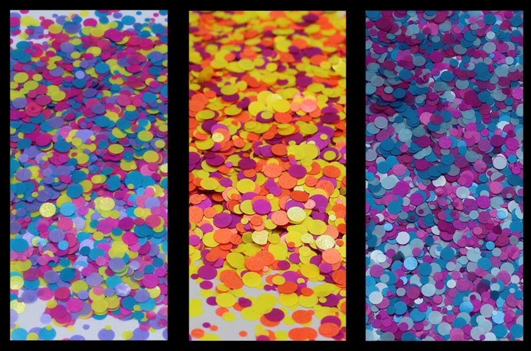 Confetti Glitter Dots Multi Pack - Three 1 Oz Shakers - Etsy