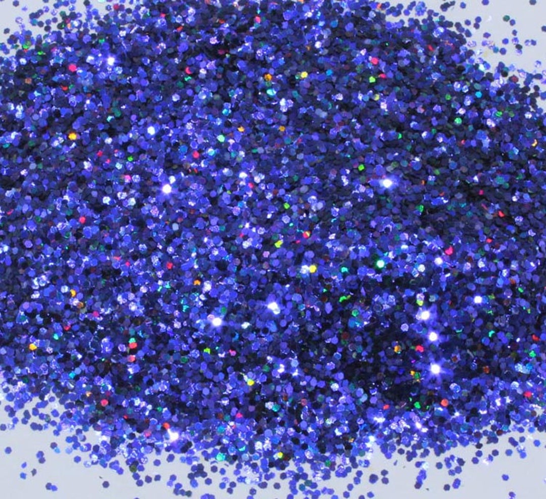 Holographic Navy Blue Medium Size Glitter - 2oz Shaker - Glitter Size 1 ...