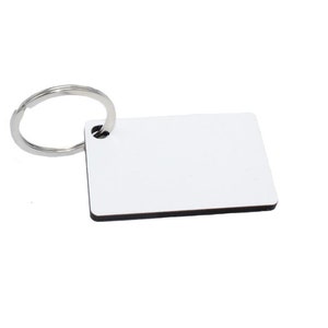 Sublimatable MDF Key Chain - Double Sided - Circle, Rectangle, and Square - Perfect for DIY ...