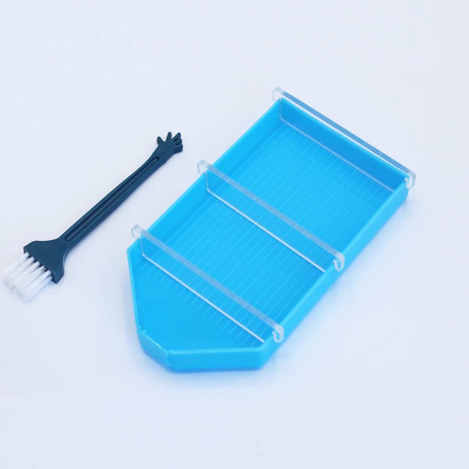 Rhinestone Sorting Tray With Brush and Dividers Bead Sorting - Etsy