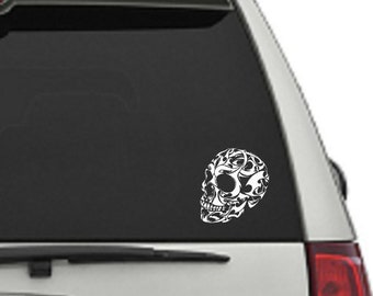 Tribal Skull Decal | Etsy