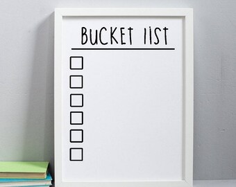 Bucket List Vinyl Decal - Etsy