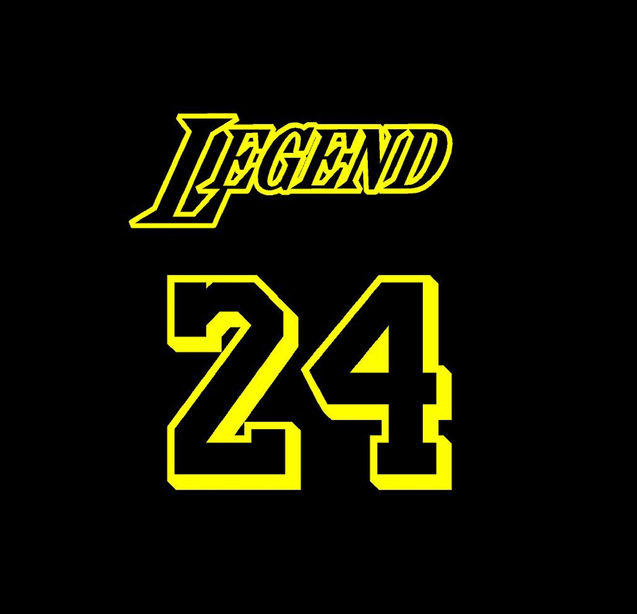 Lakers Legend Number 24 decal 3 sizes to choose from | Etsy